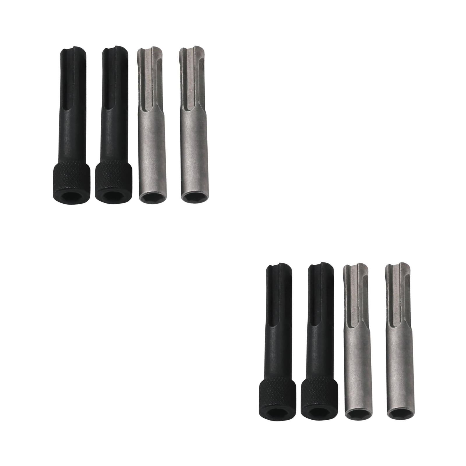 OUNONA 8 Pcs to 1/4 Hexagonal Batching Rod Two Pits and Two Grooves ...