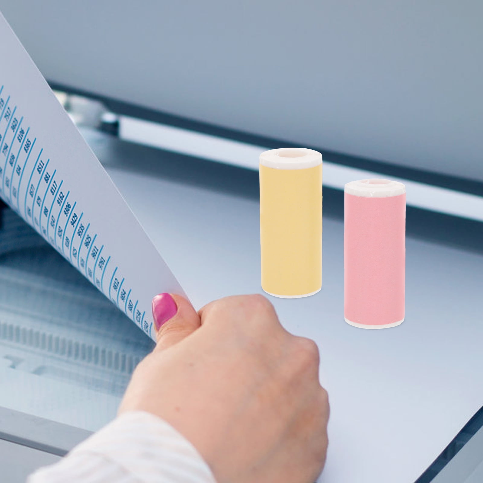 OUNONA 8 Rolls Thermal Sticker Paper for Mini Printer Compatible with ...