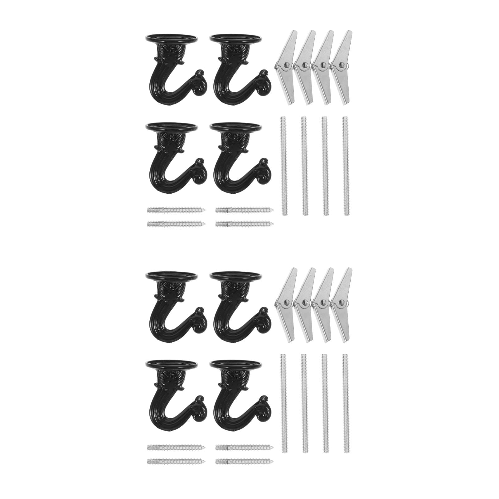 OUNONA 8 Sets of Ceiling Hooks Planter Hooks Wall Mount Hangers Plant ...