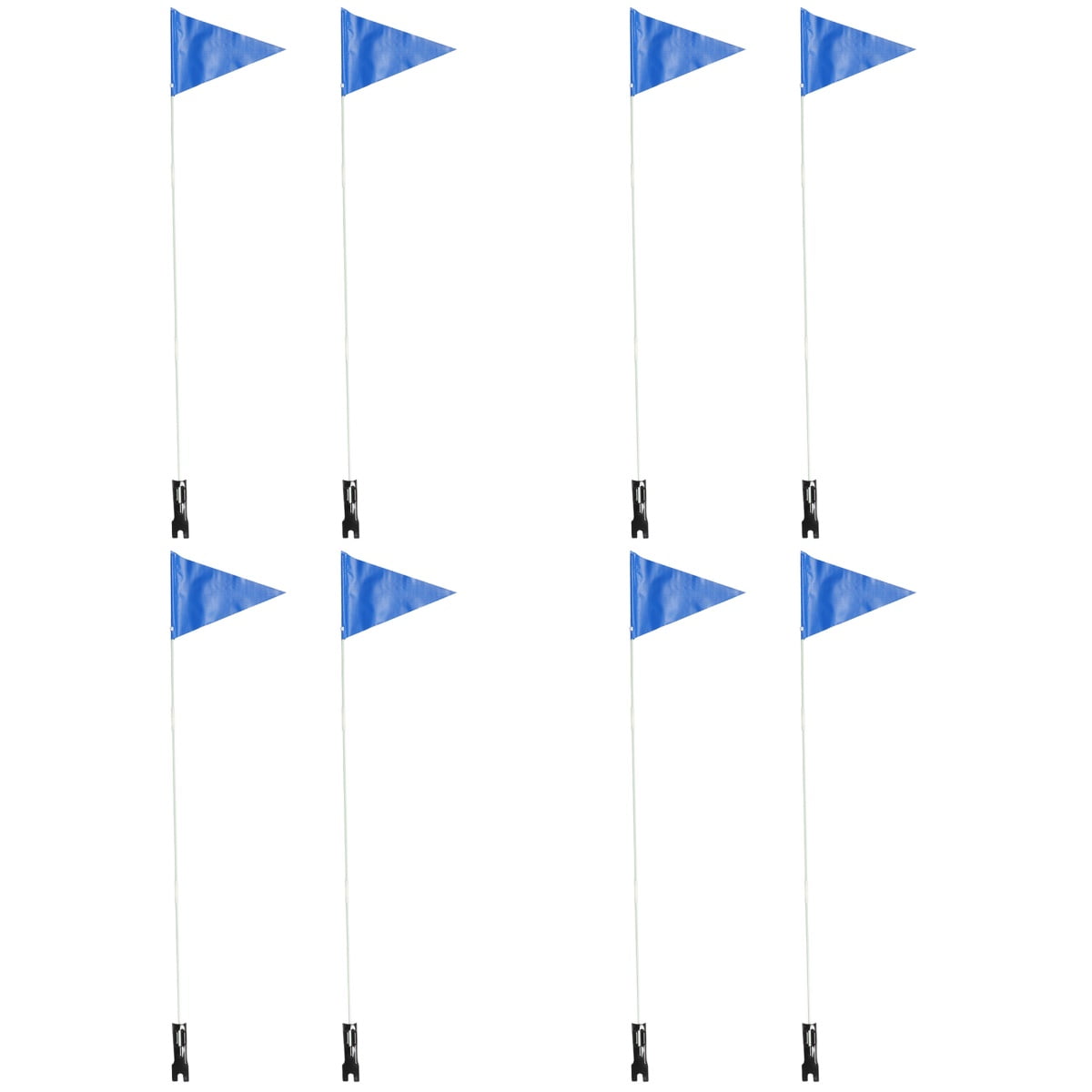 OUNONA 8 Sets Rear Bike Flag Cycling Flag with Flagpole Bicycle Safety ...