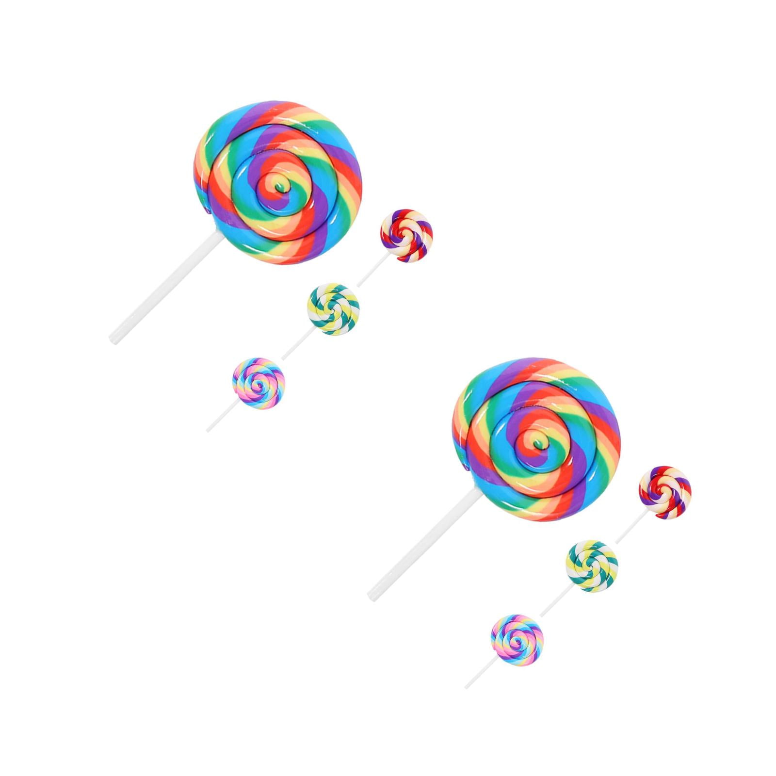 OUNONA 8 pcs Decorative Fake Lollipop Models Simulation Lollipop Model ...