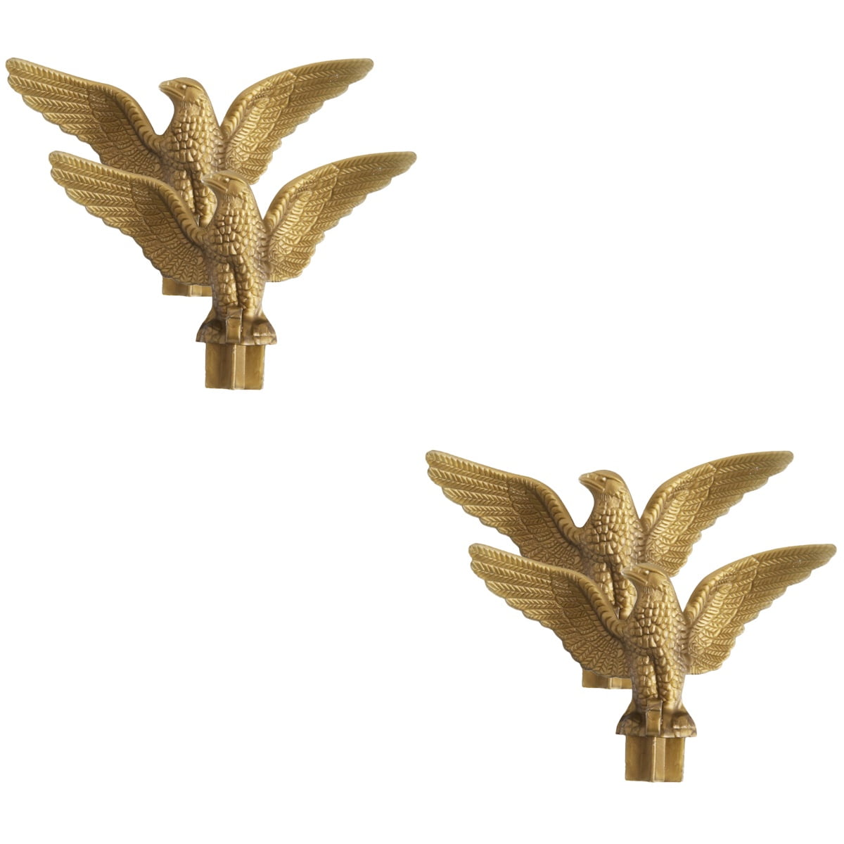 OUNONA 8 pcs Flag Pole Eagle Topper Ornament Decorative Eagle Finial ...