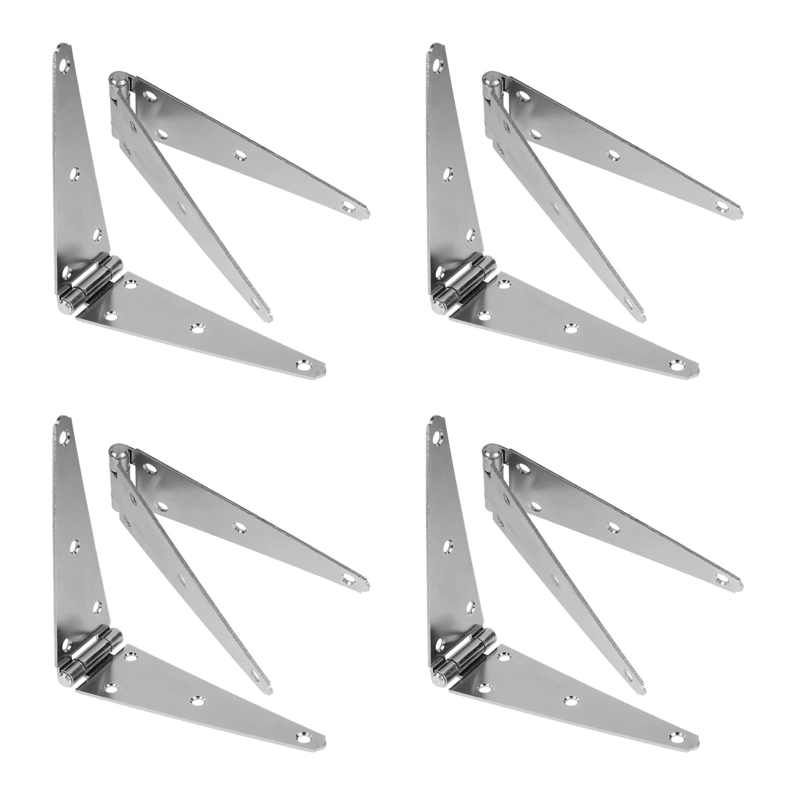 OUNONA 8 pcs Galvanized Iron Strap Hinges Heavy Duty Hinges Gate Strap Hinges Fences Hinges For ...
