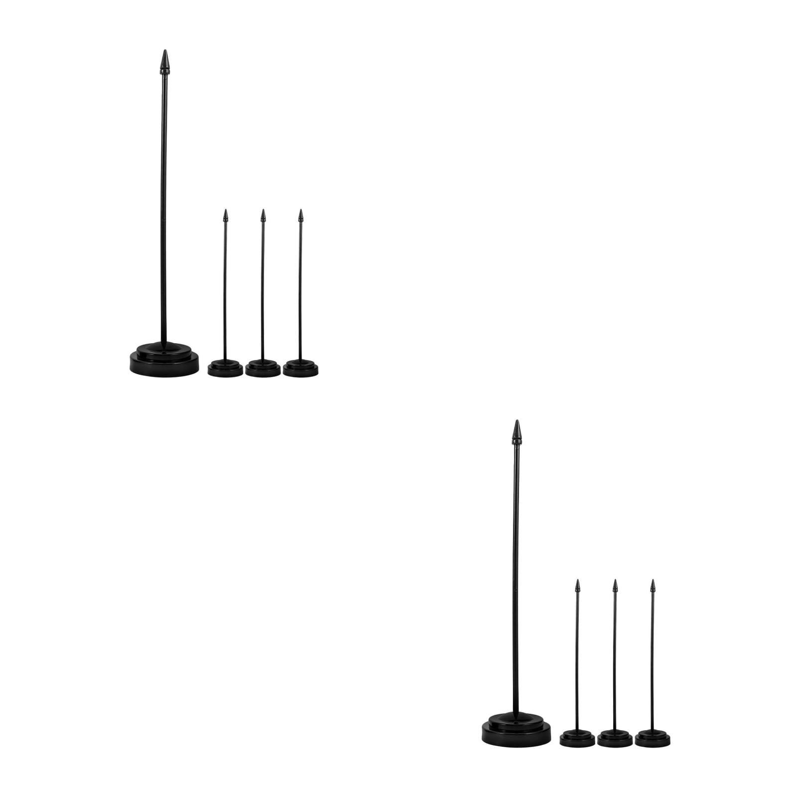 OUNONA 8 pcs Table Flag Pole Flag Pole Holder Flag Pole Holder And Pole ...