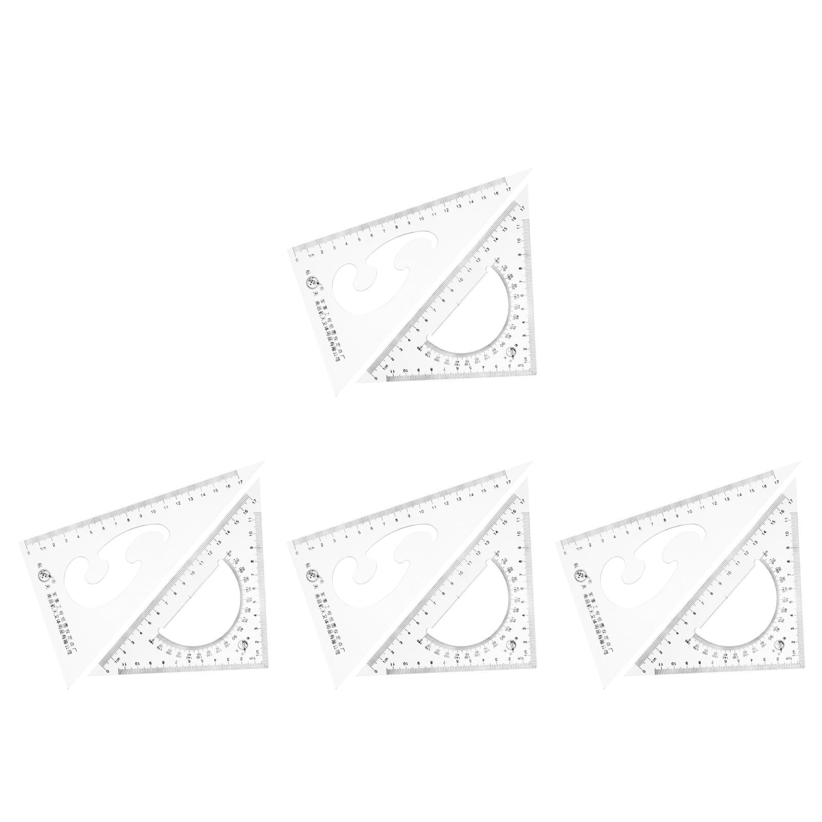 OUNONA 8 pcs Multifunctional Triangle Ruler Set For Students Drafting ...