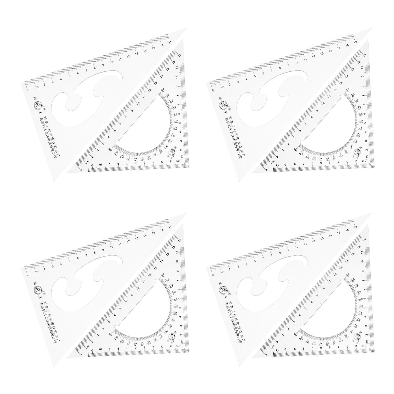 OUNONA 8 pcs Multifunctional Triangle Ruler Set For Students Drafting ...