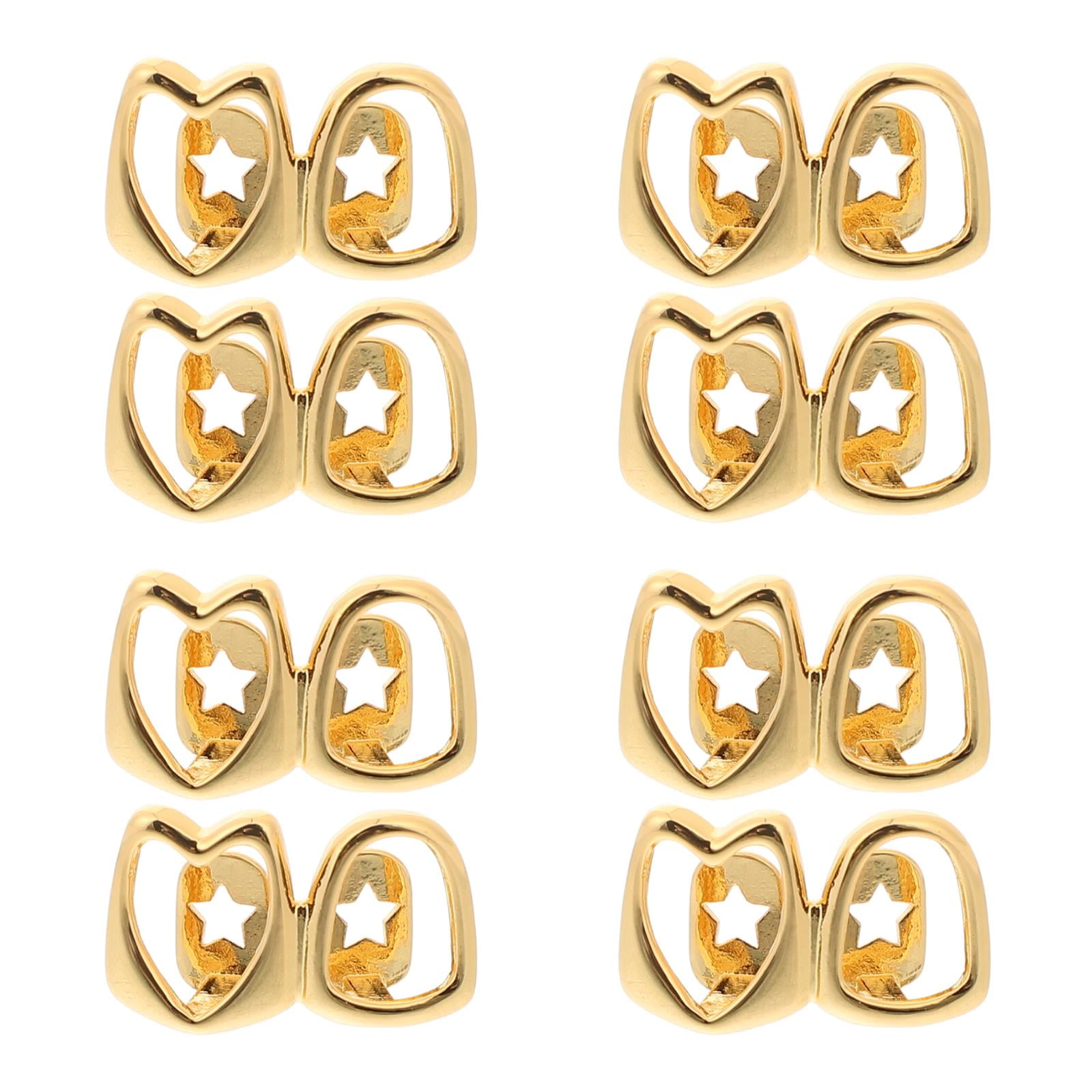 OUNONA 8 pcs Rapper Costume Hollow Tooth Grill Cosplay Teeth Grill ...