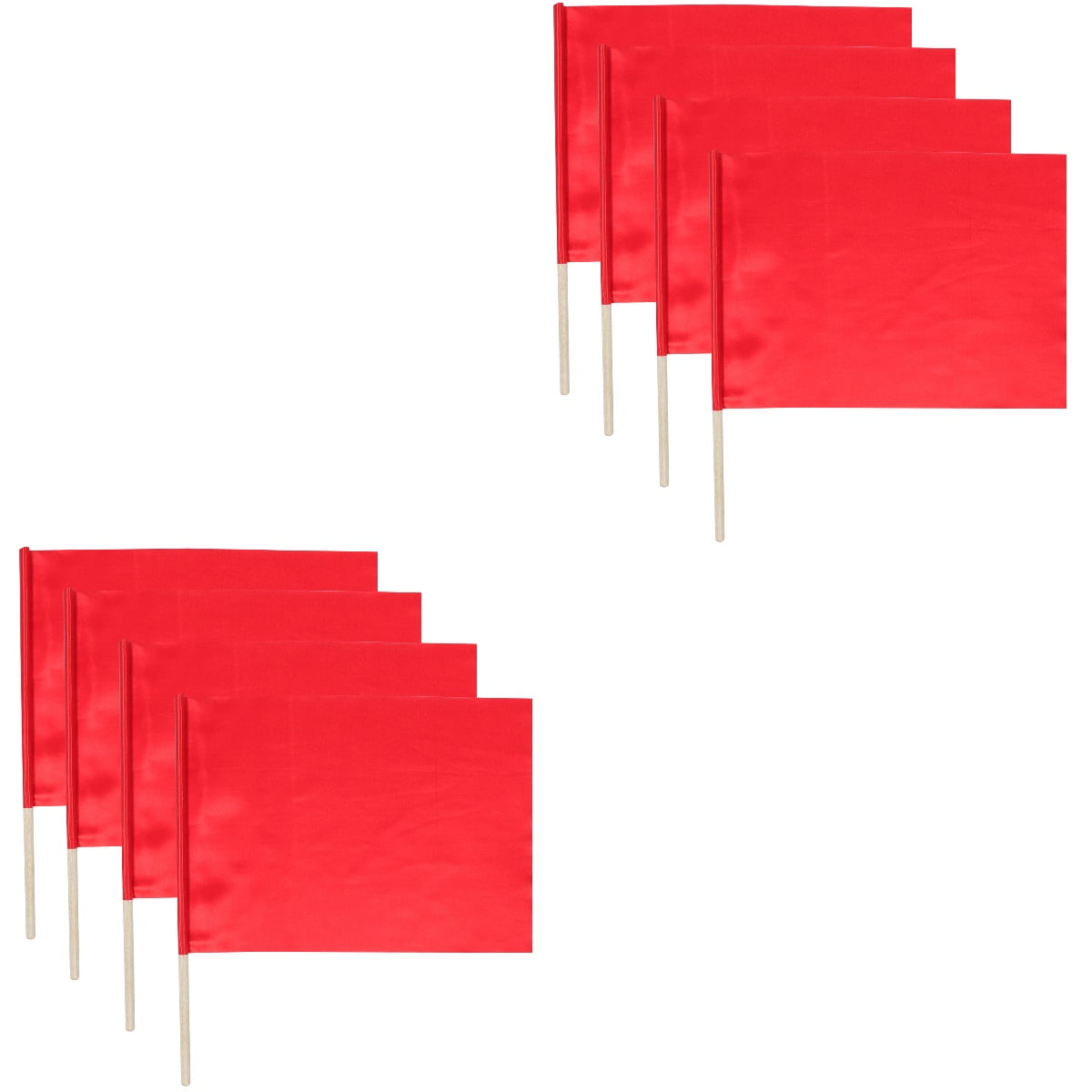 OUNONA 8 pcs Referee Flag Flags Race Conducting Flags Hand Flags Match ...