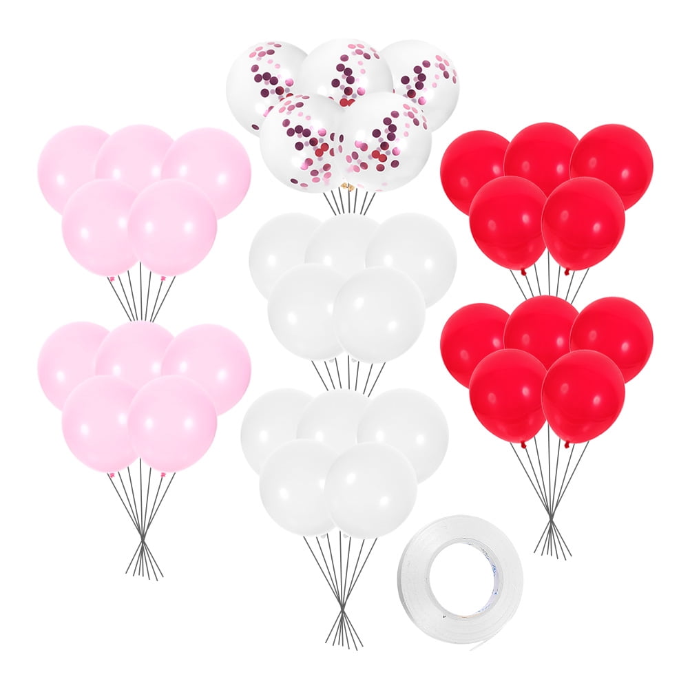 80pcs Valentine's Day Wedding Party Decoration Set with Aluminum Foloon ...