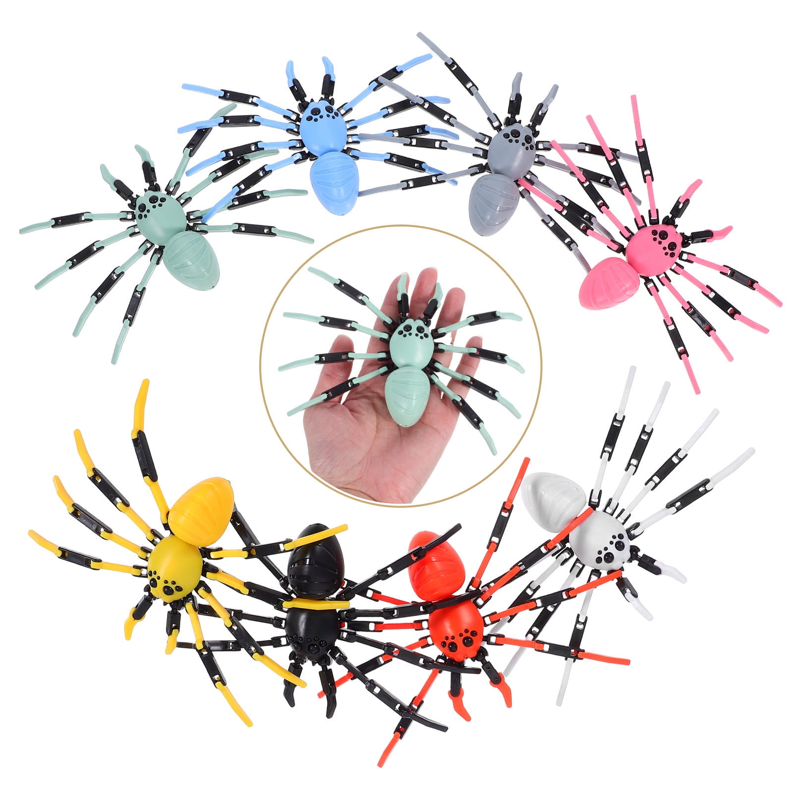 OUNONA Spider Action Figure Realistic Design Flexible Joints for Party ...