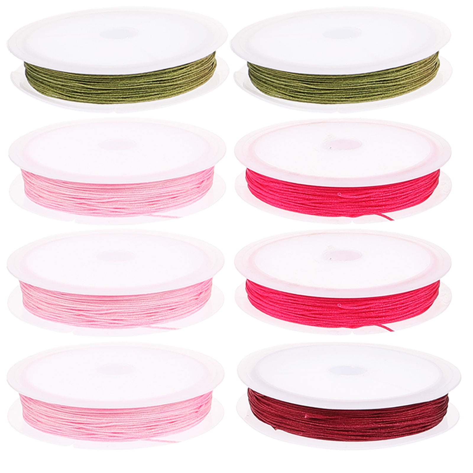 OUNONA 8Pack Plastic String Lacing Cord Assorted Color Crafts for Bead ...