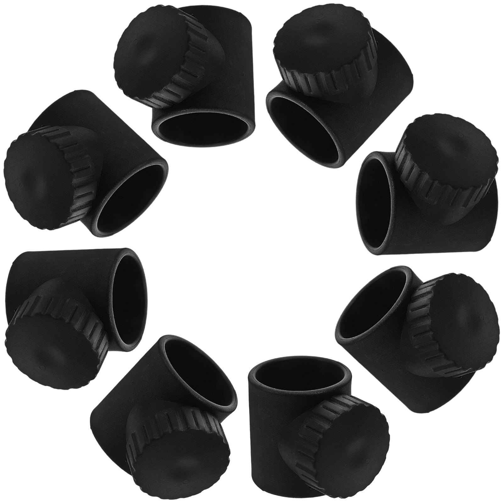 OUNONA 8Pcs Black Pole Joints and Plastic Corner Connectors for Floor ...