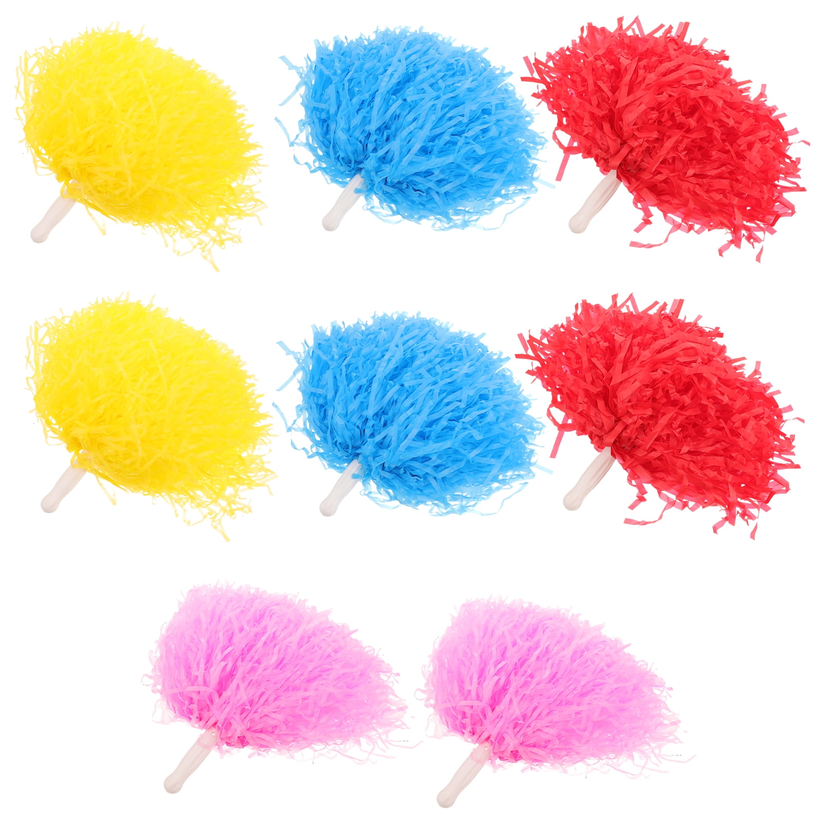 OUNONA 8Pcs Cheerleading Pompoms Props Ornaments Gymnastics Cheer ...