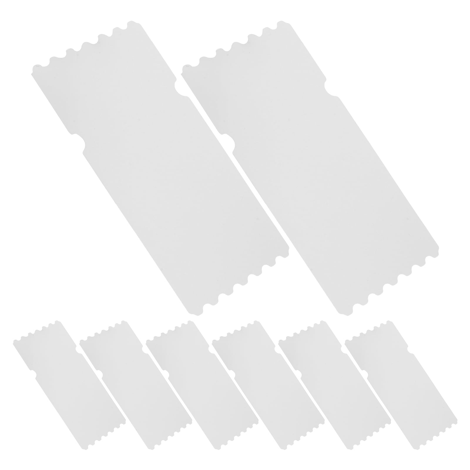OUNONA 8Pcs Heat Transfer Ticket Blanks White Pet Material for ...