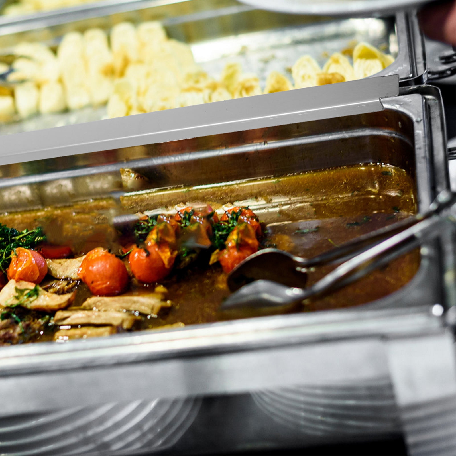 OUNONA Stainless Steel Food Service Dividers Adapter Bars for Catering ...