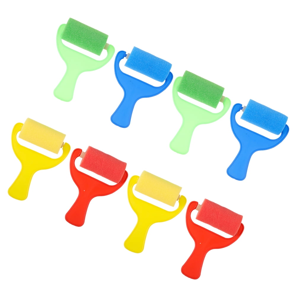 OUNONA 8Pcs Painting Tools For Kids With Foam Sponge Brush Set And ...