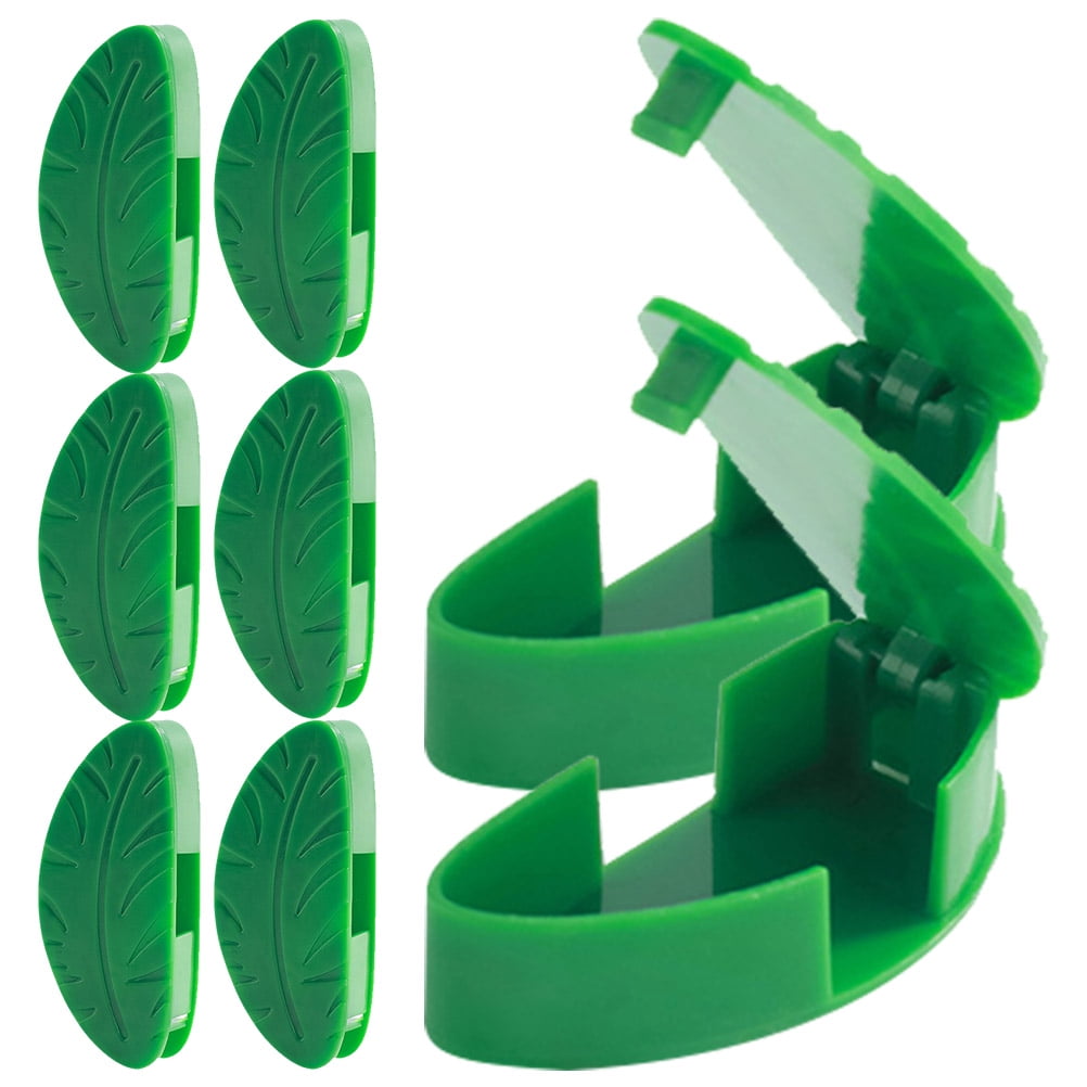 OUNONA 8Pcs Plant Wall Clips Fixture Clips Climbing Plants Clamp Green ...