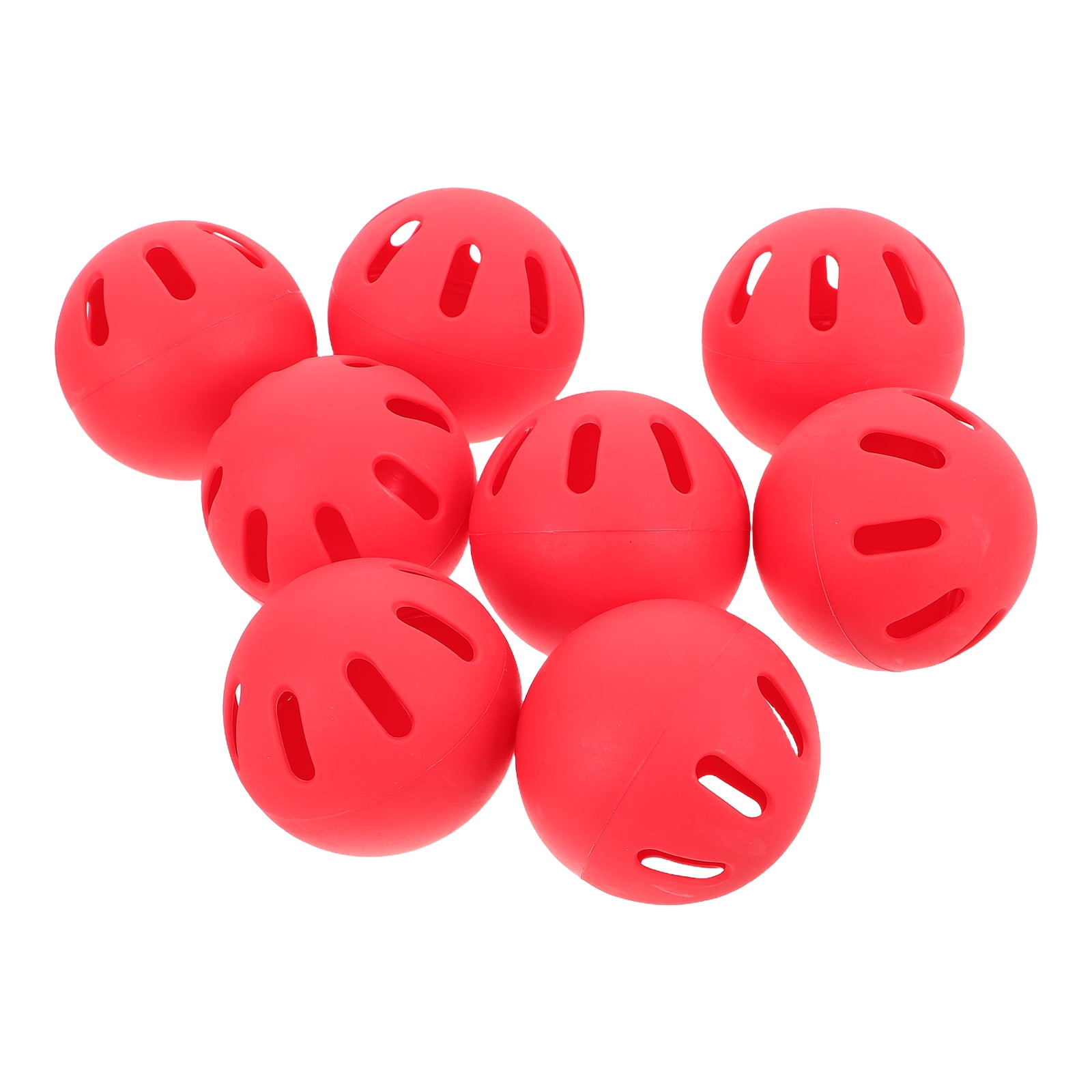 OUNONA Lightweight Soft EVA Baseballs with Red Hollow Design for Indoor ...