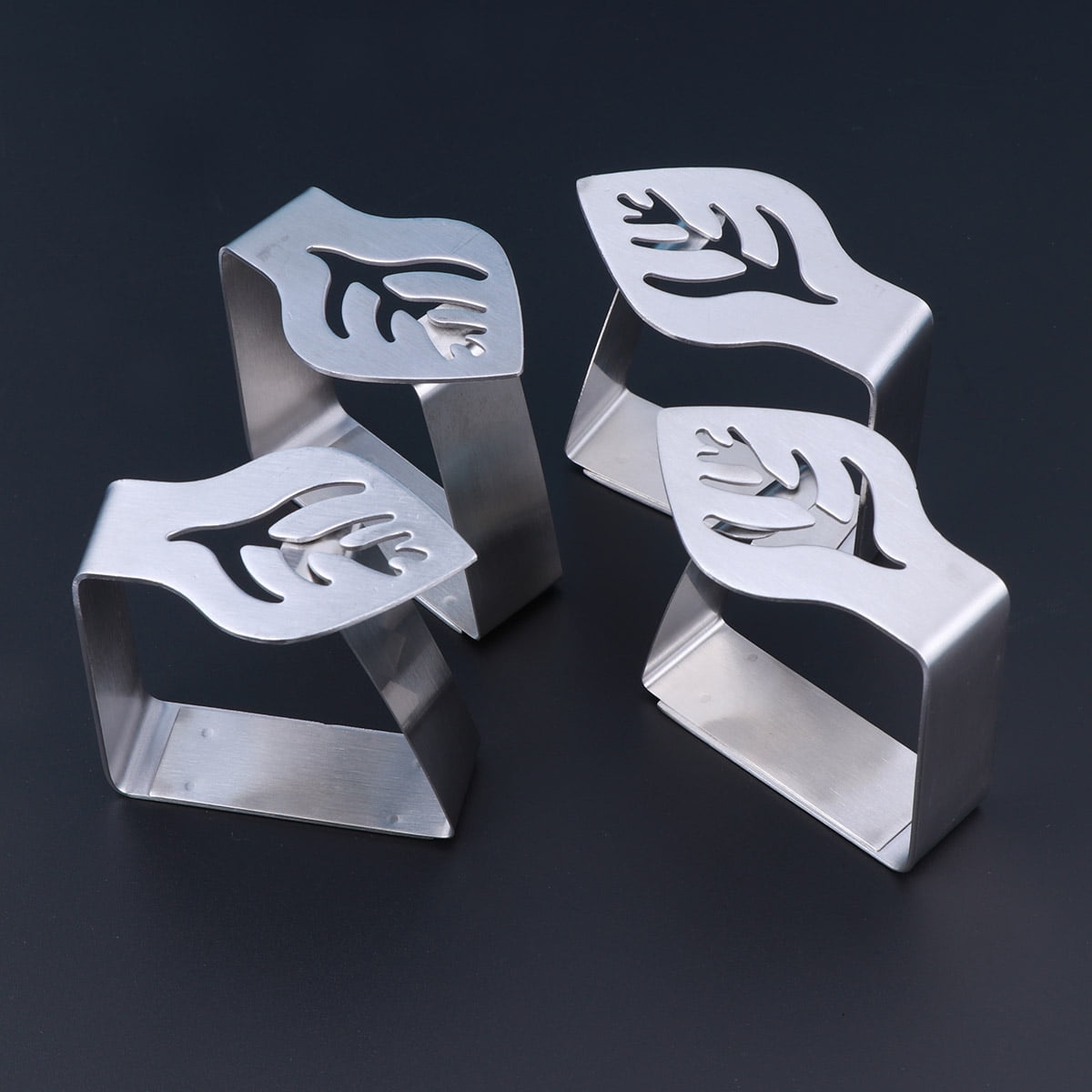 OUNONA 8Pcs Table Linen Clips Leaf Shape and Wind Resistant for Picnics ...