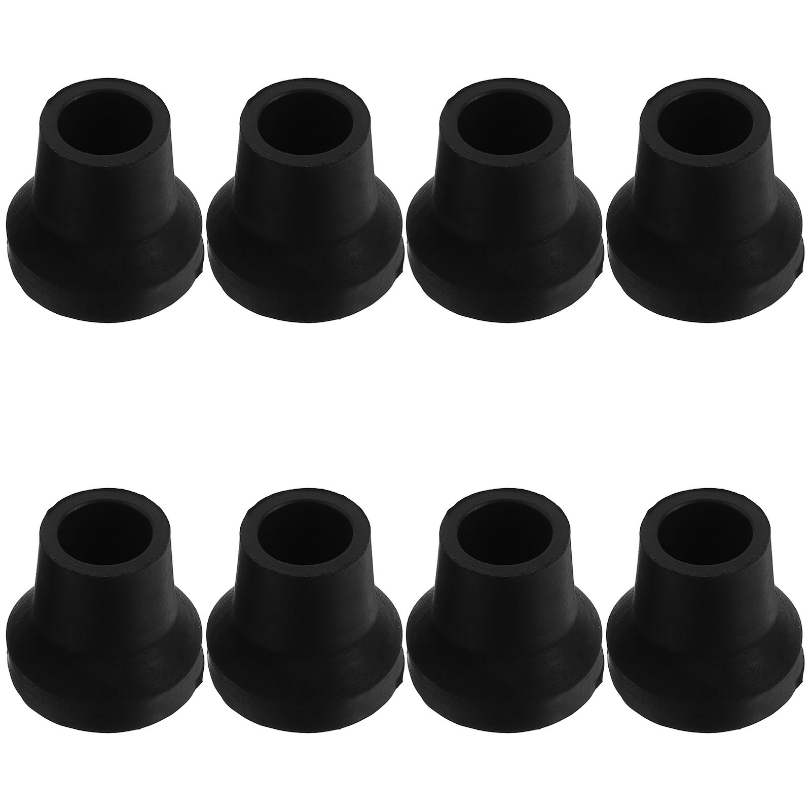 OUNONA 8pcs Black Walking Cane Tips 16mm Non-Slip Stable Cane Tip ...