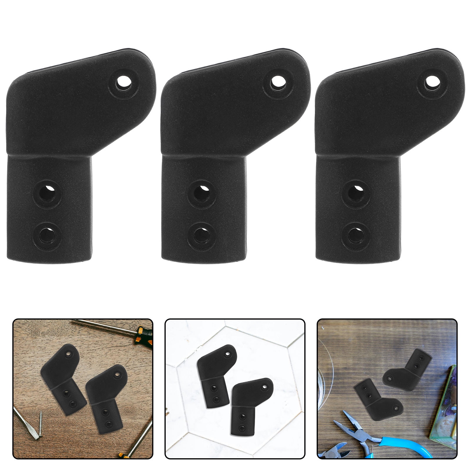 OUNONA 8pcs Camping Bed Connector Adapter Tube ABS Floor Protector Tube ...