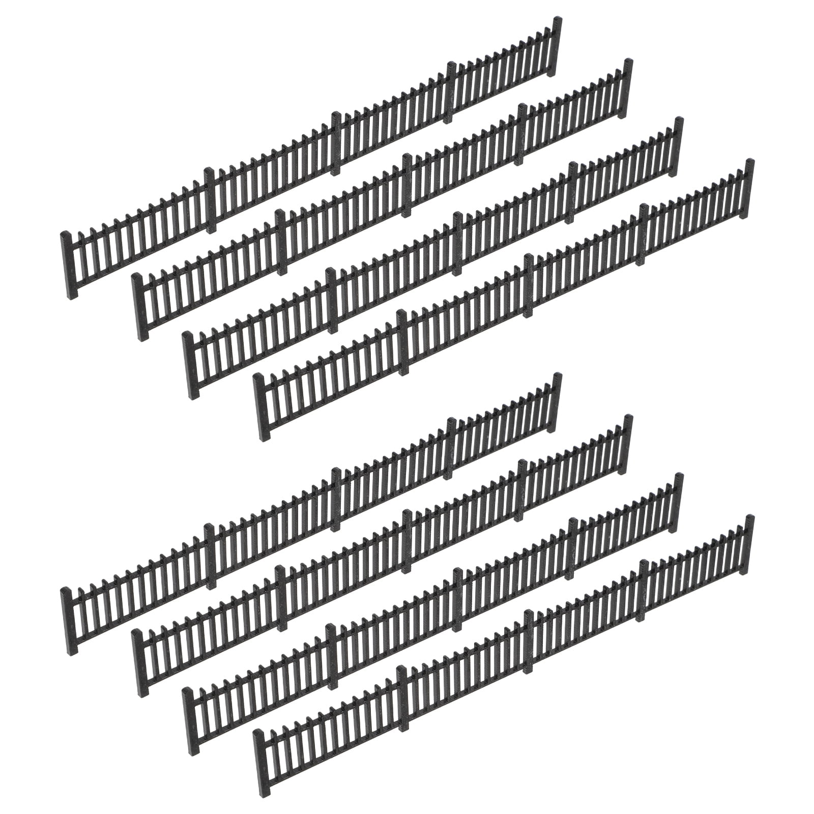 OUNONA 8pcs Dollhouse Miniature Fairy Garden Fence Mini Picket Fence ...