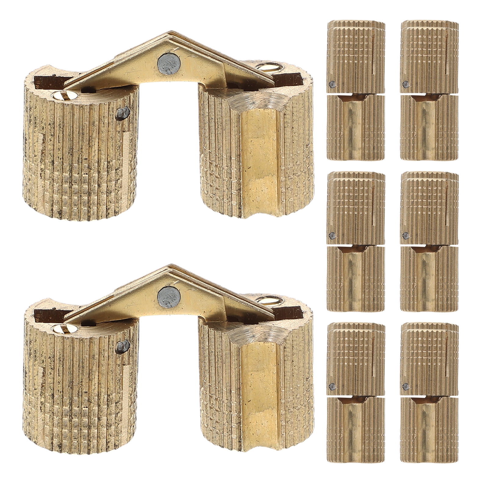 FOLOYORI Concealed Brass Hinges for Jewelry Boxes Retail Spaces 8Pcs 1 ...
