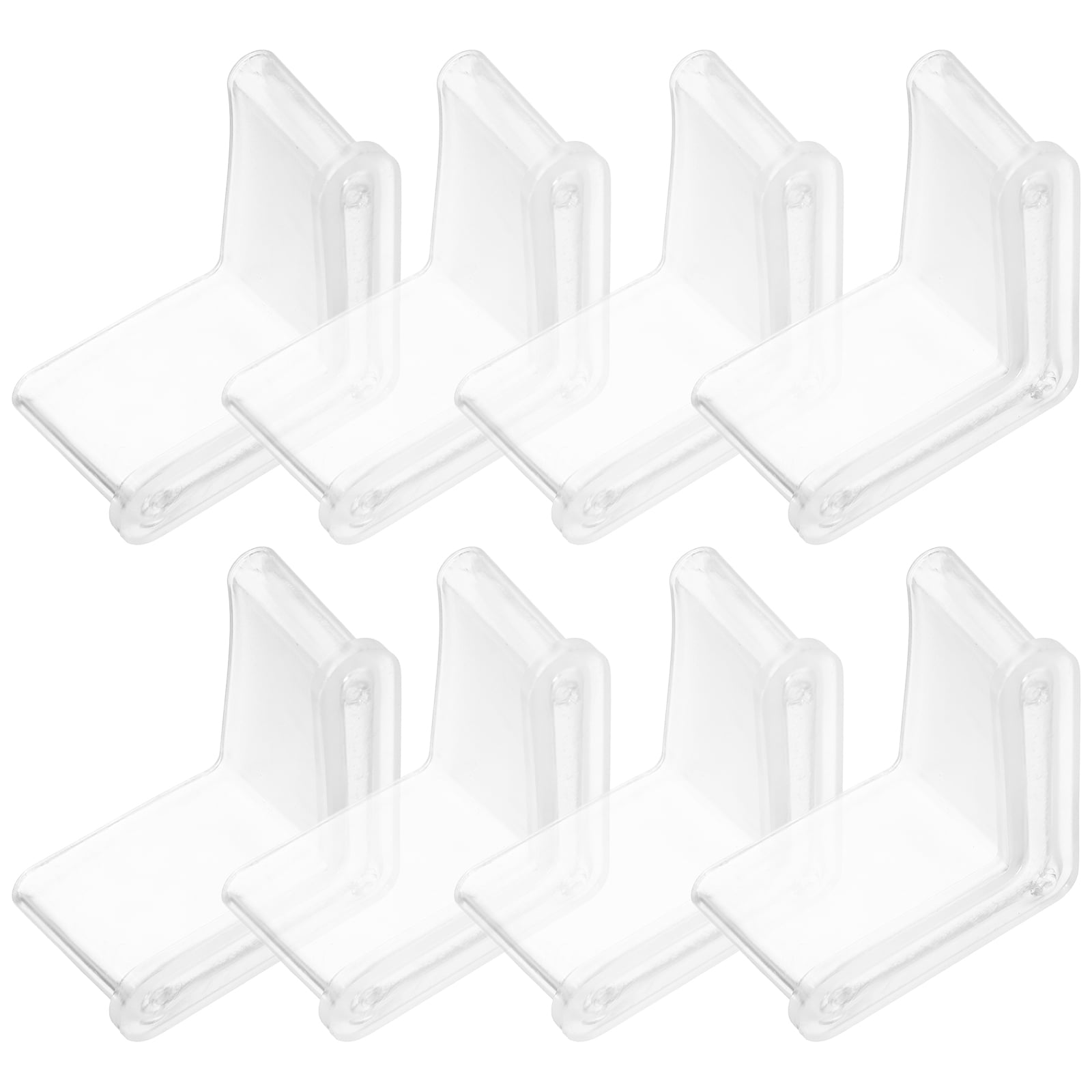 OUNONA 8pcs L Shaped Rubber Angle Iron Caps Furniture Angle Iron Foot ...