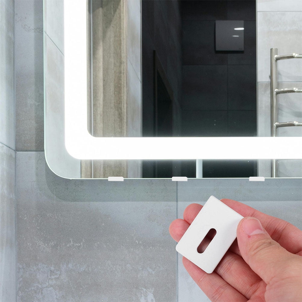 OUNONA 8pcs Metal Mirror Clips with Screws Heavy Duty Wall Mounting ...