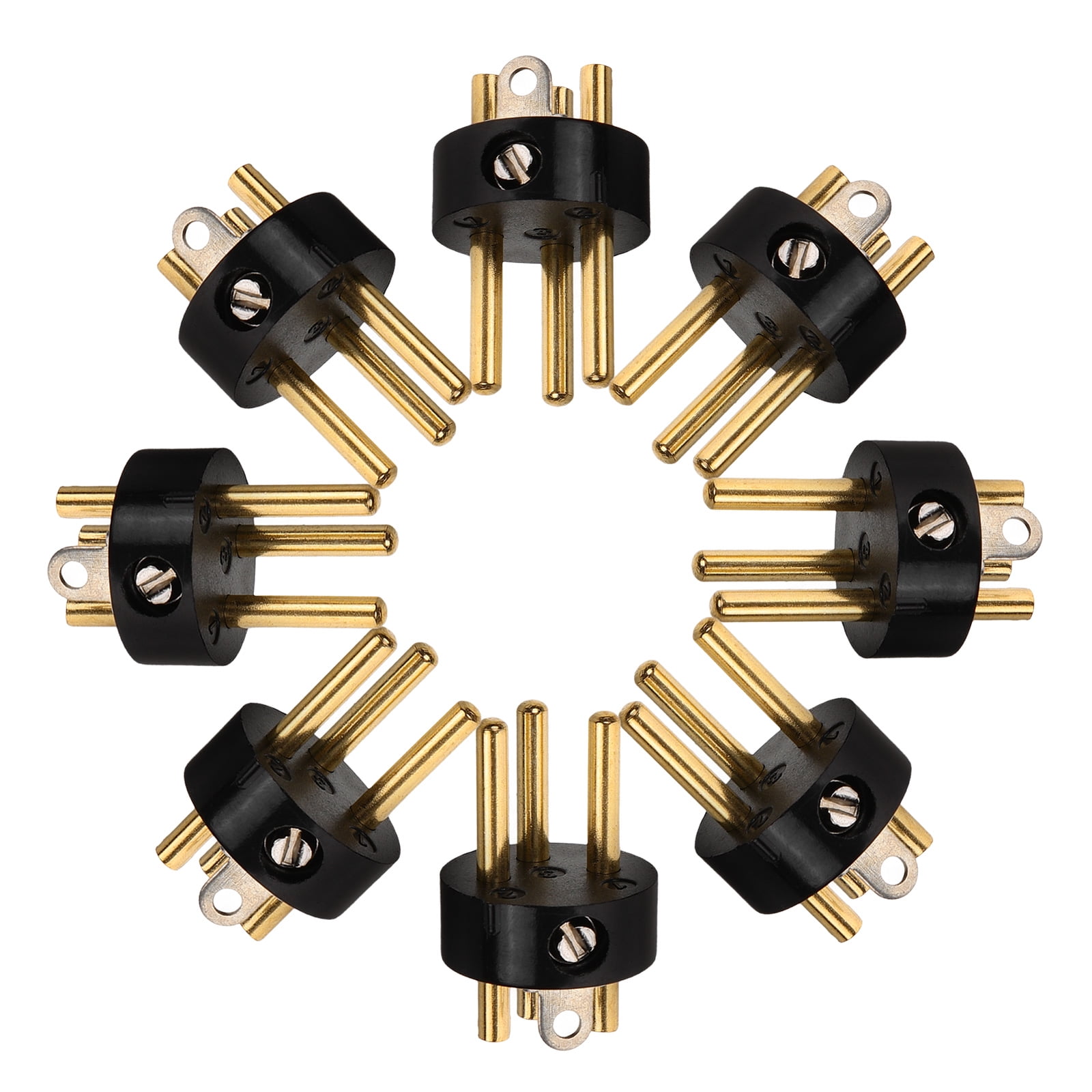 OUNONA 8pcs Mic Three-Pin XLR Connector Wired Connector 3-Pin XLR Male ...