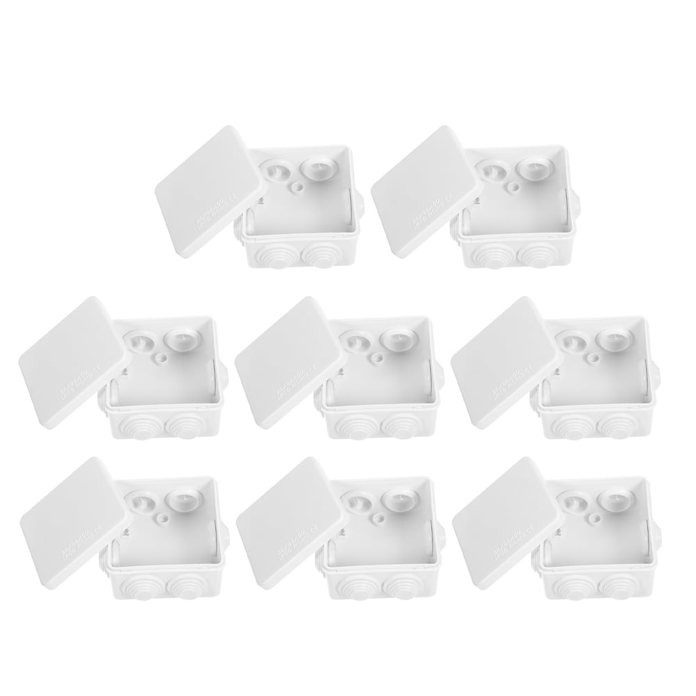 OUNONA 8pcs Outdoor Electrical Junction Box Waterproof Project Box ...
