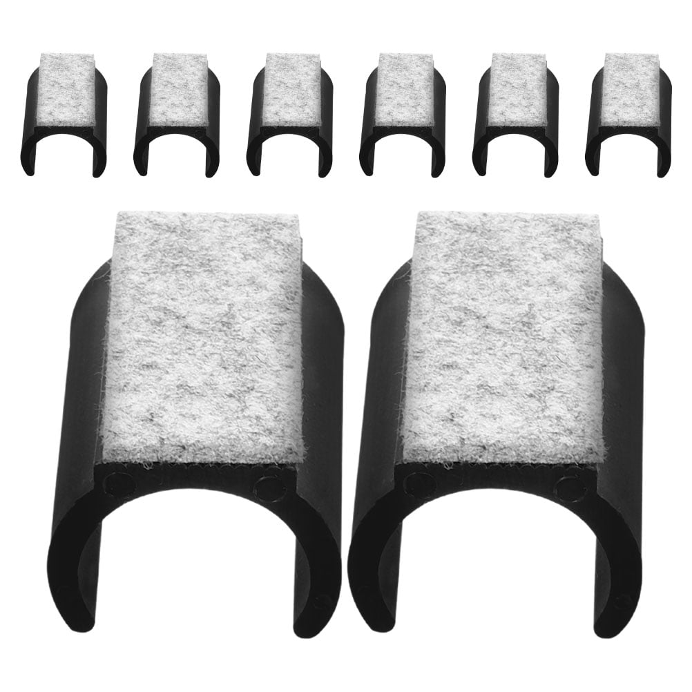 OUNONA 8pcs Rectangle Shaped Chair Leg Tips Caps Plastic Chair Foot U ...