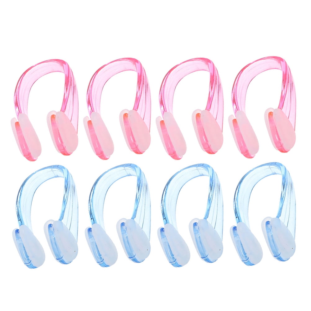 OUNONA 8pcs Silicone Swimming Nose Clips Waterproof Nose Plugs For ...