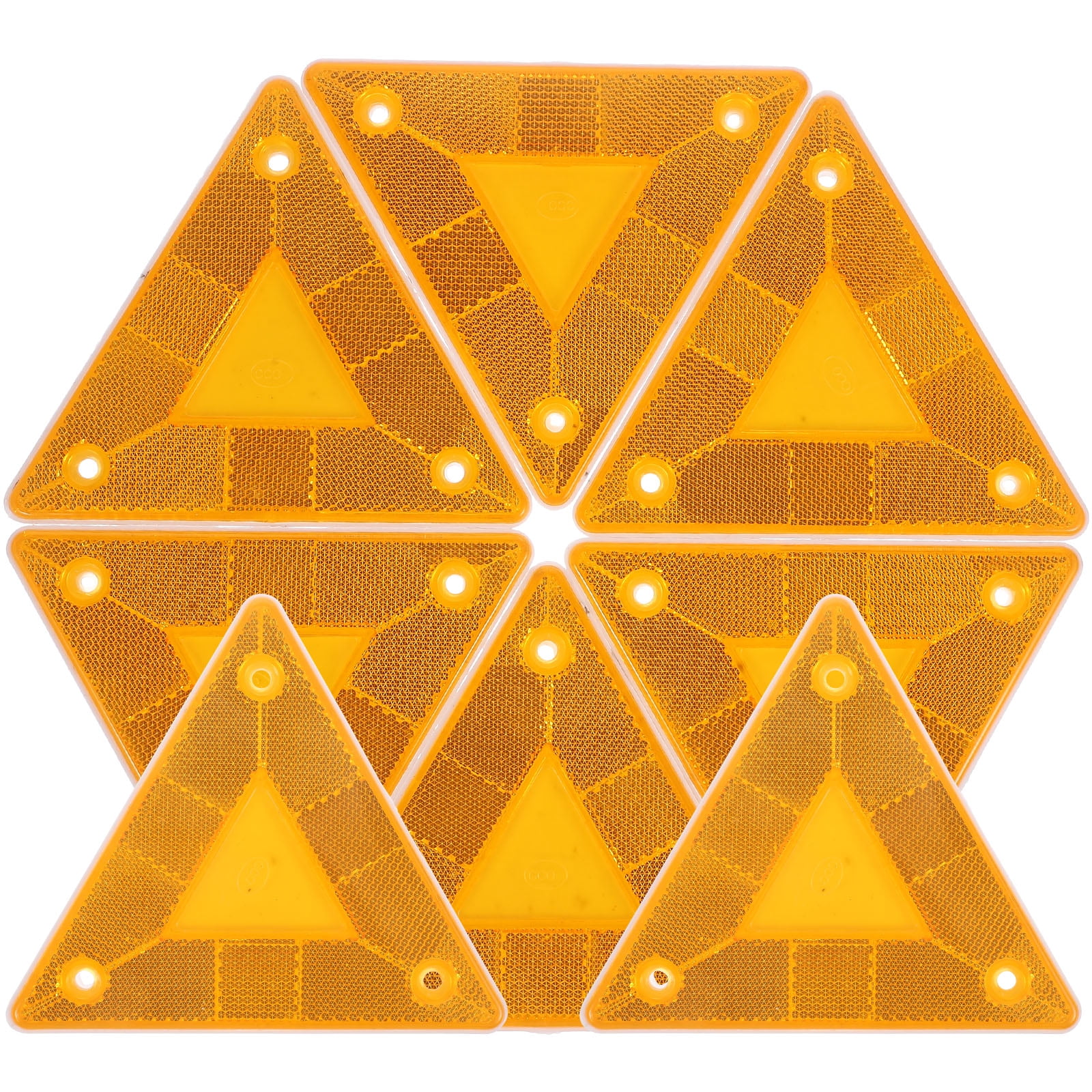 OUNONA 8pcs Triangle Sign Triangle Slow Moving Sign Safety Sign Truck ...