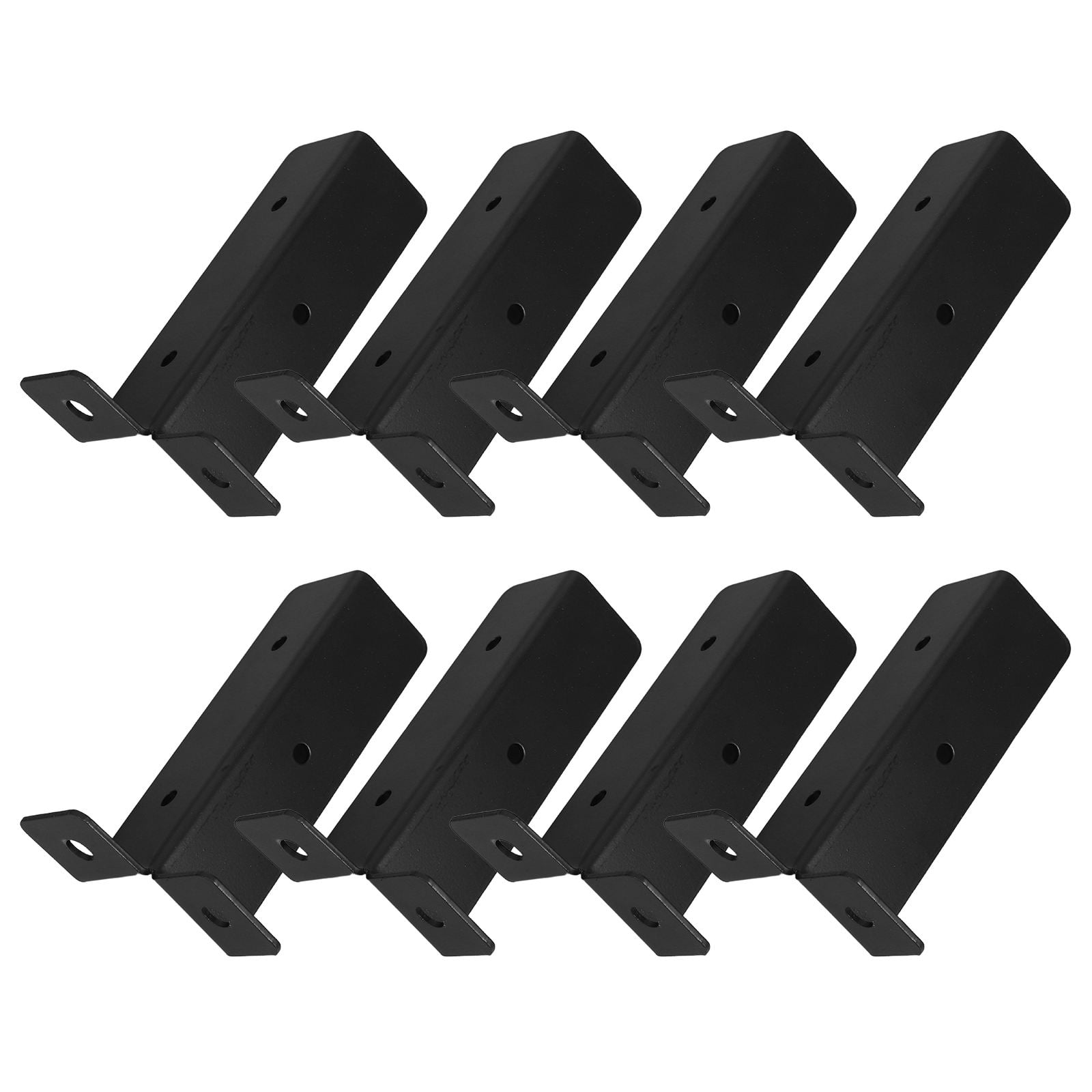 OUNONA 8pcs Wooden Post Support Bracket Half Column Wood Fence Post ...