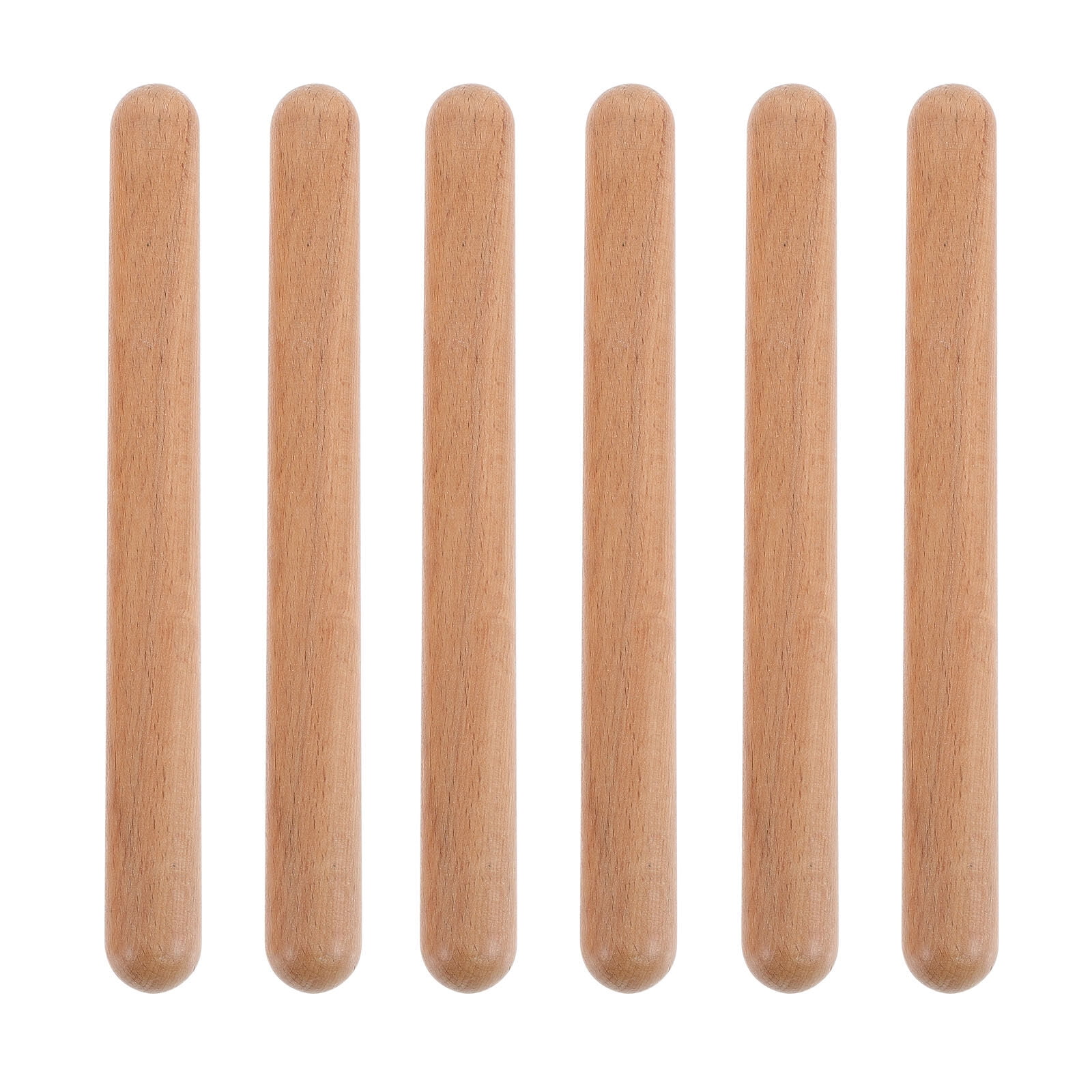 OUNONA 9 Pairs Solid Hardwood Claves Percussion Instrument Rhythm ...