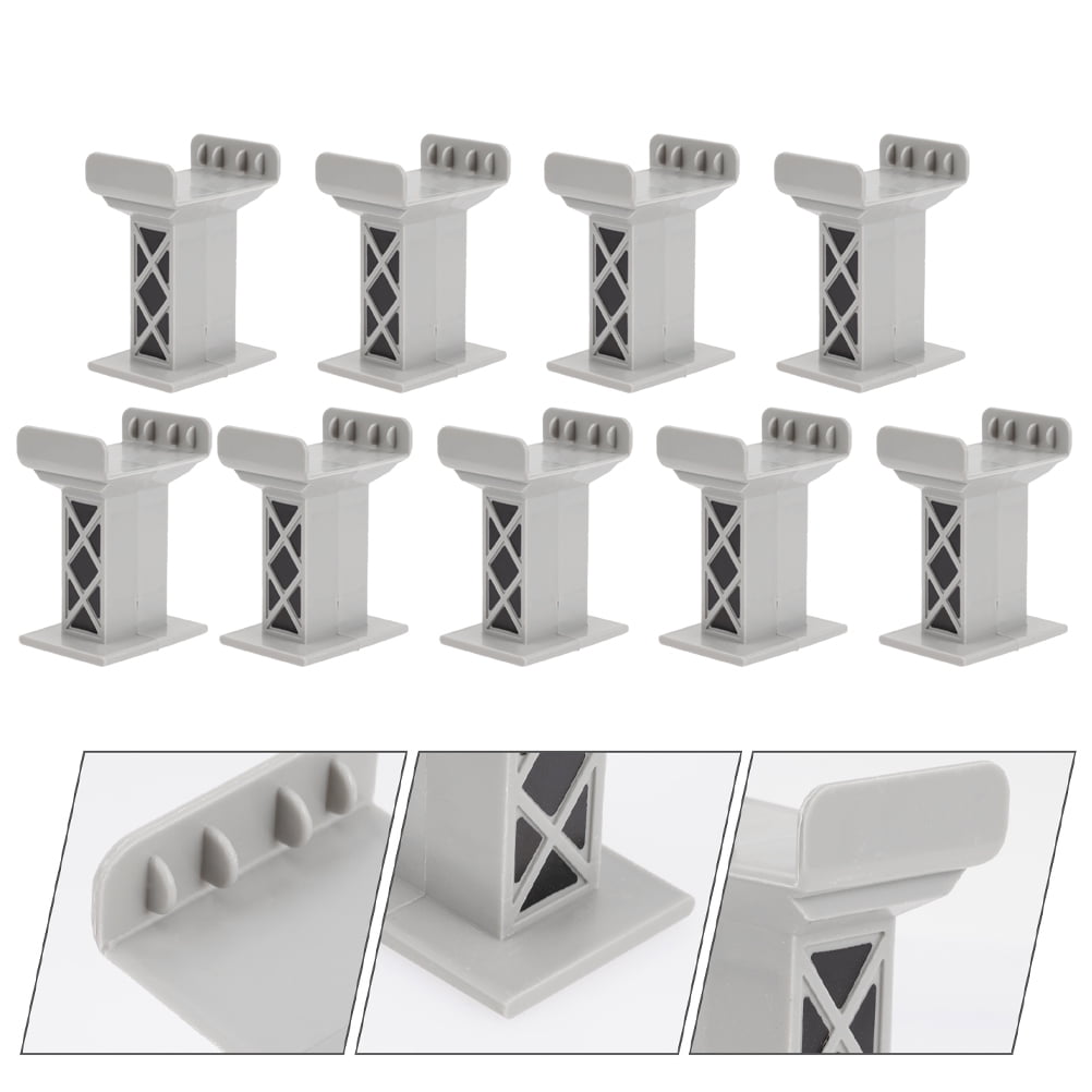 OUNONA 9 Pcs Kids Pretend Play Toys Bridge Pier Crossing Train Child ...