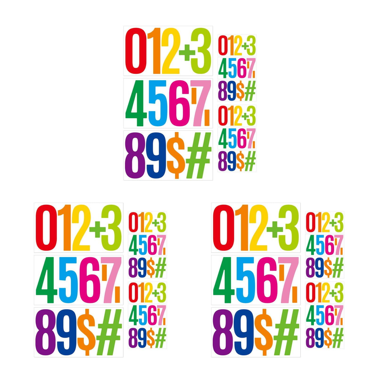 OUNONA 9 Sets Mailbox Numbers Stickers Waterproof Self Adhesive Address ...