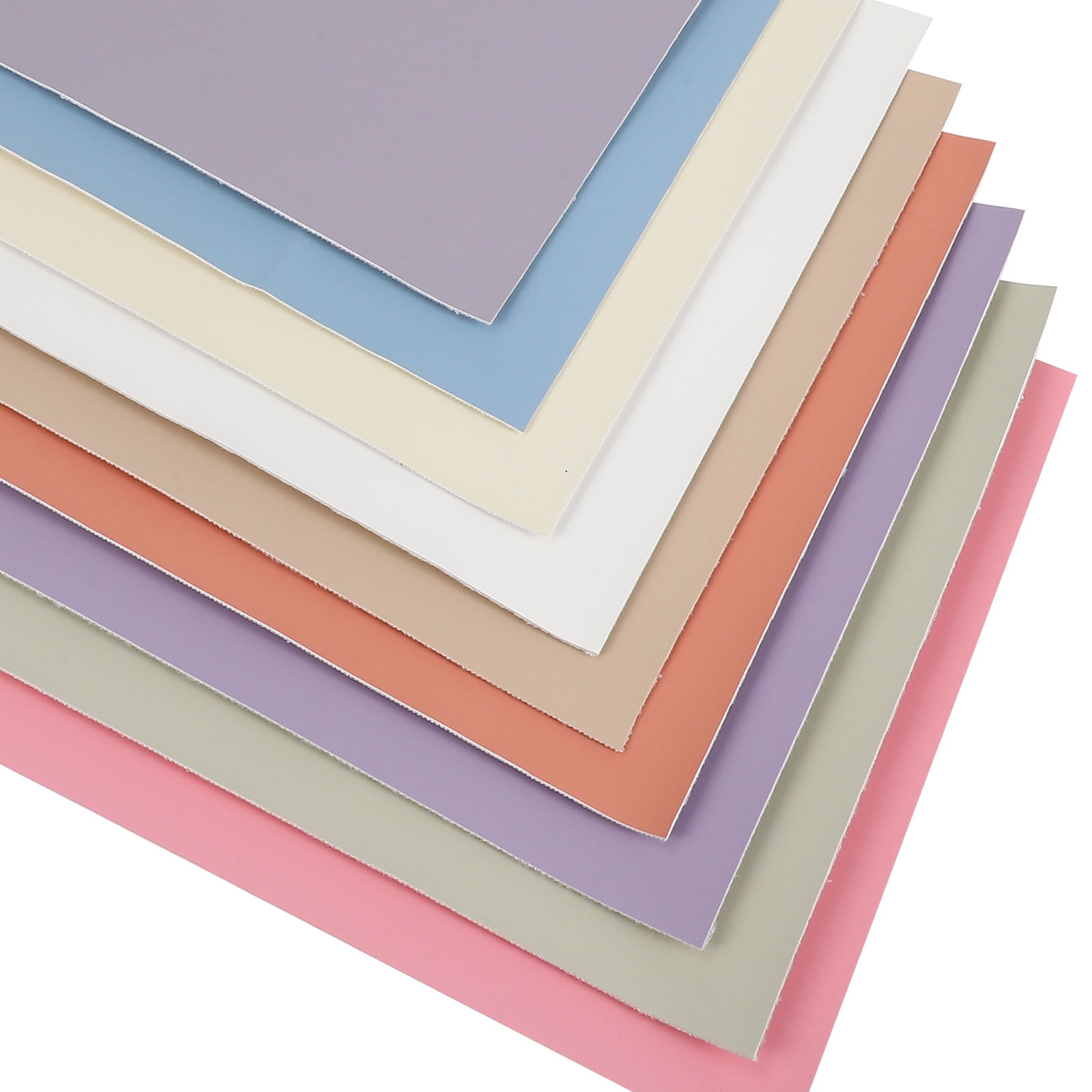 OUNONA 9 Sheets of Decorative Sheet Crafts Making Colorful Leather ...