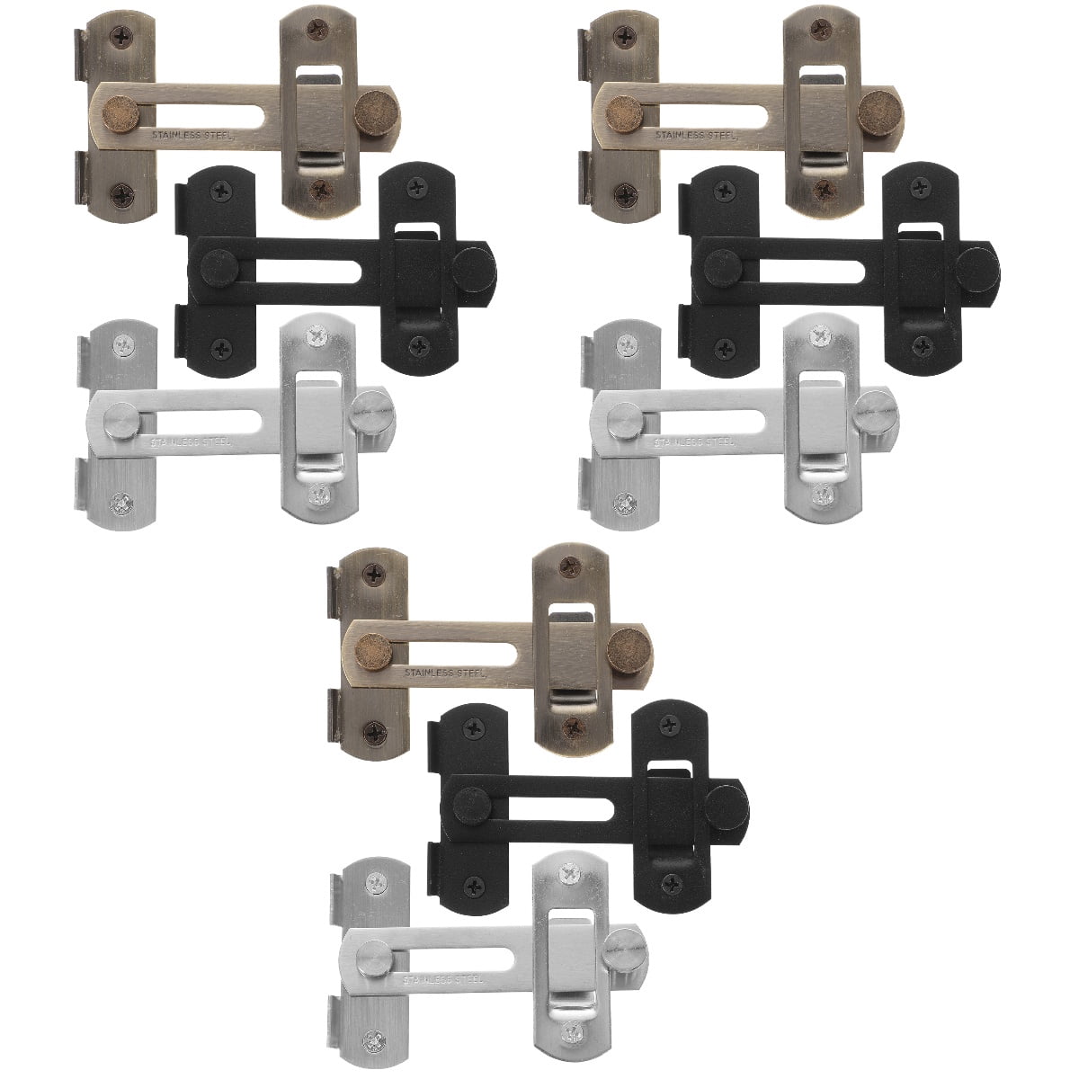 OUNONA 9 pcs Gate Latch For Wooden Fence 90 Degree Door Latch Barn Door ...