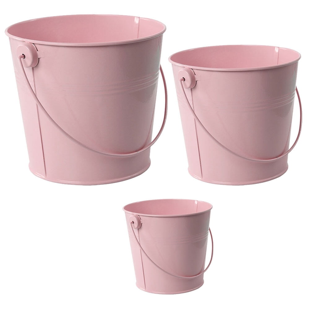 OUNONA 9 pcs Iron Art Flower Buckets Iron Flower Containers Flower ...