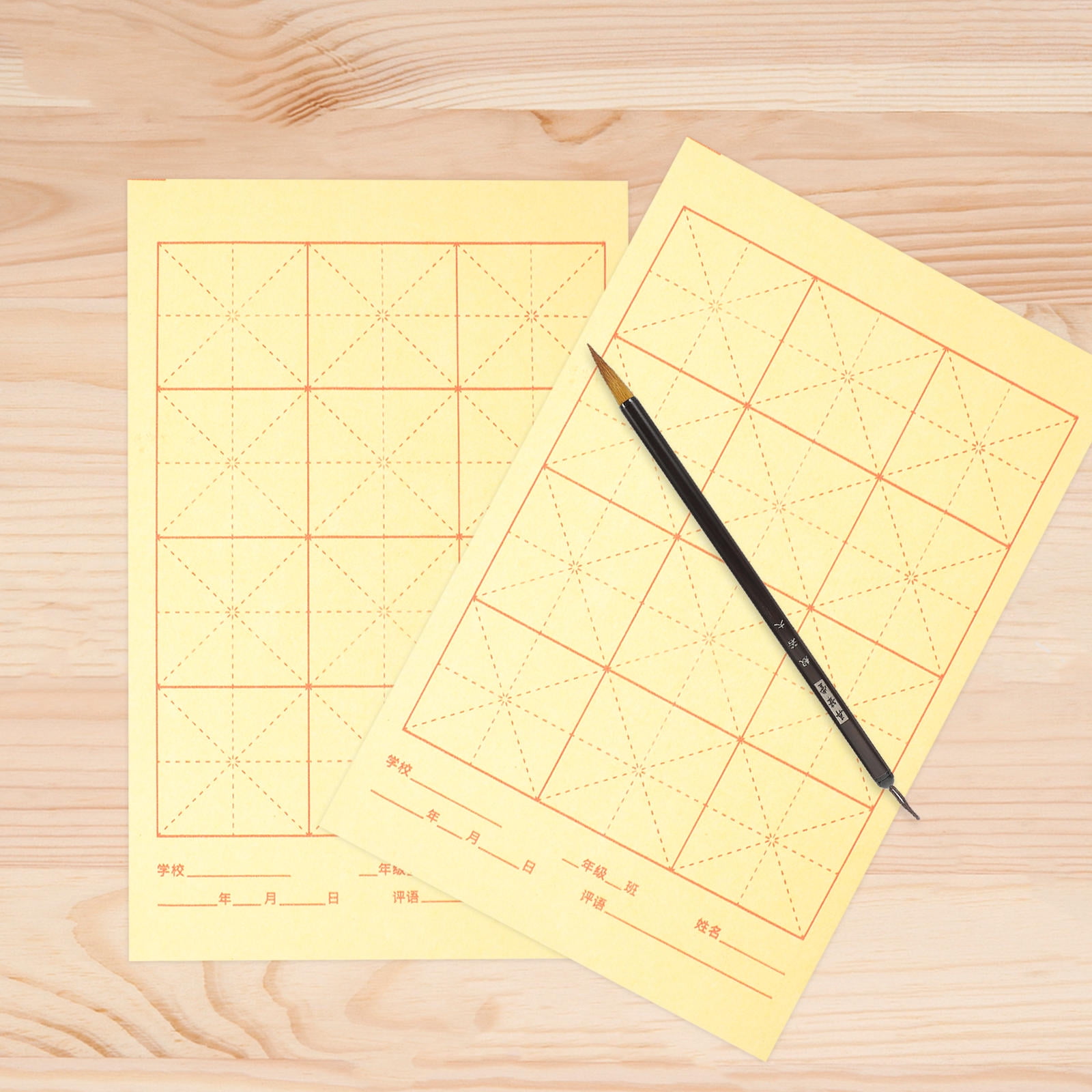 OUNONA 90 Sheets Rough Edged Calligraphy Paper Rice Handwriting ...