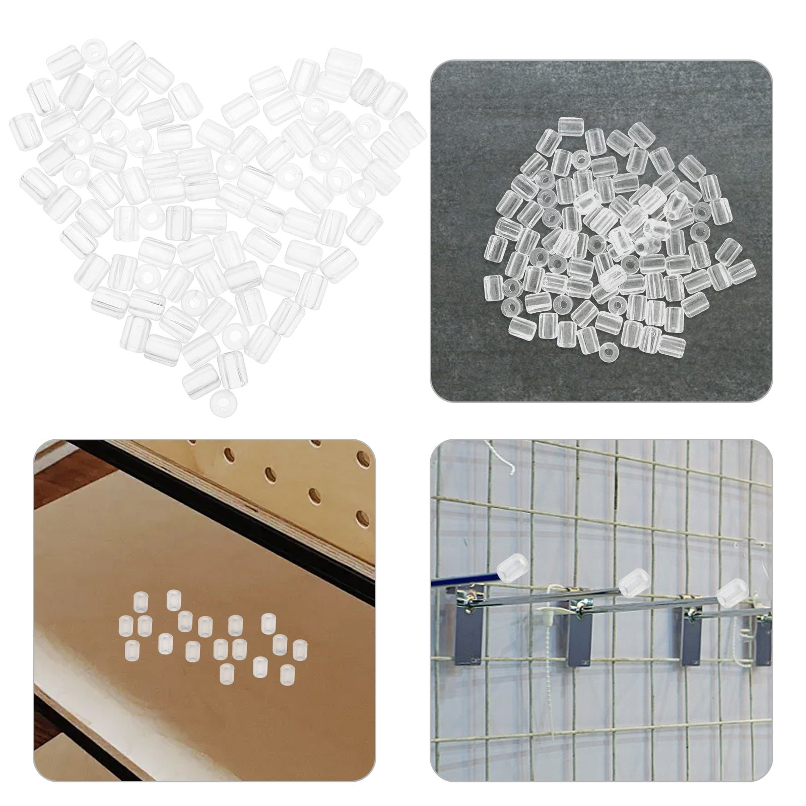 OUNONA 90PCS Peg Hook Stoppers Inventory Control Clips Display Hook ...