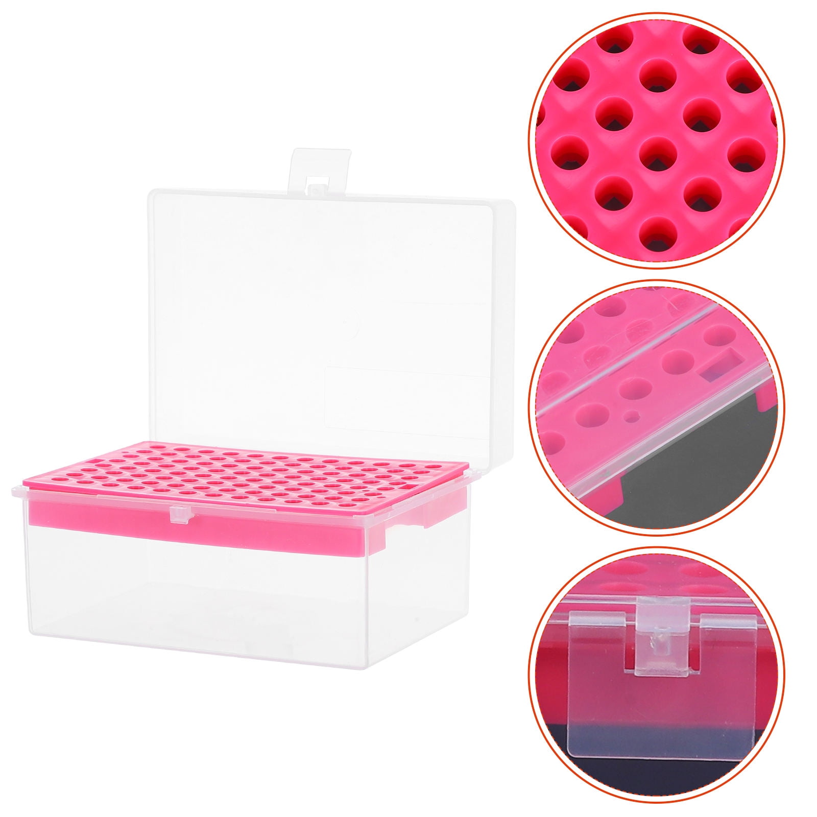 Tineasur Laboratory Pipette Tips Box with Transparent Lid, Space-Saving ...