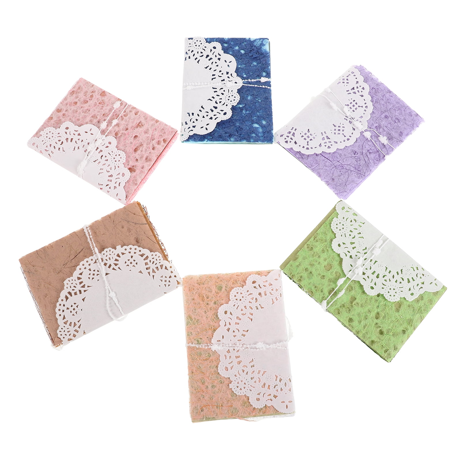OUNONA 96pcs Mesh Scrapbook Paper Textured Craft Paper Fabric Mesh ...
