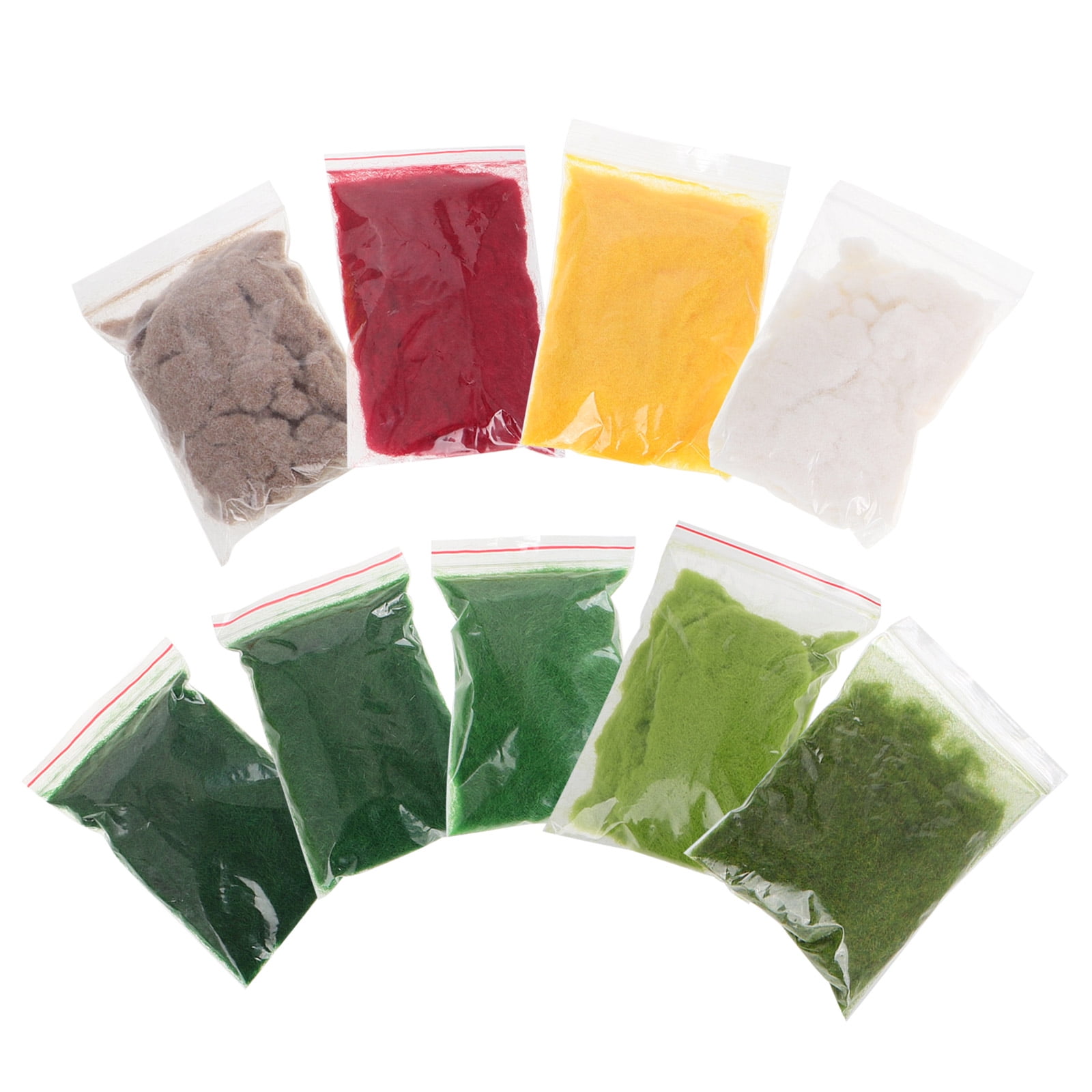 OUNONA 9pcs Summer Static Grass for Miniature Scenery - Realistic Fake ...