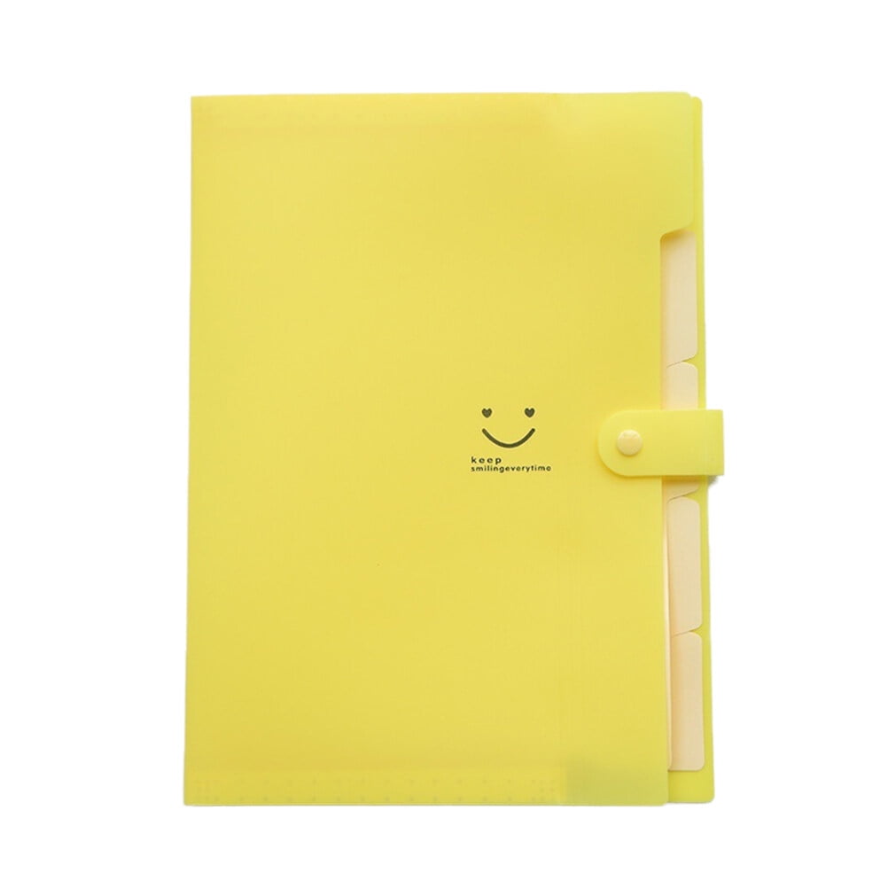 OUNONA A4 Plastic File Folders with Snap Closure, Accordion Style ...