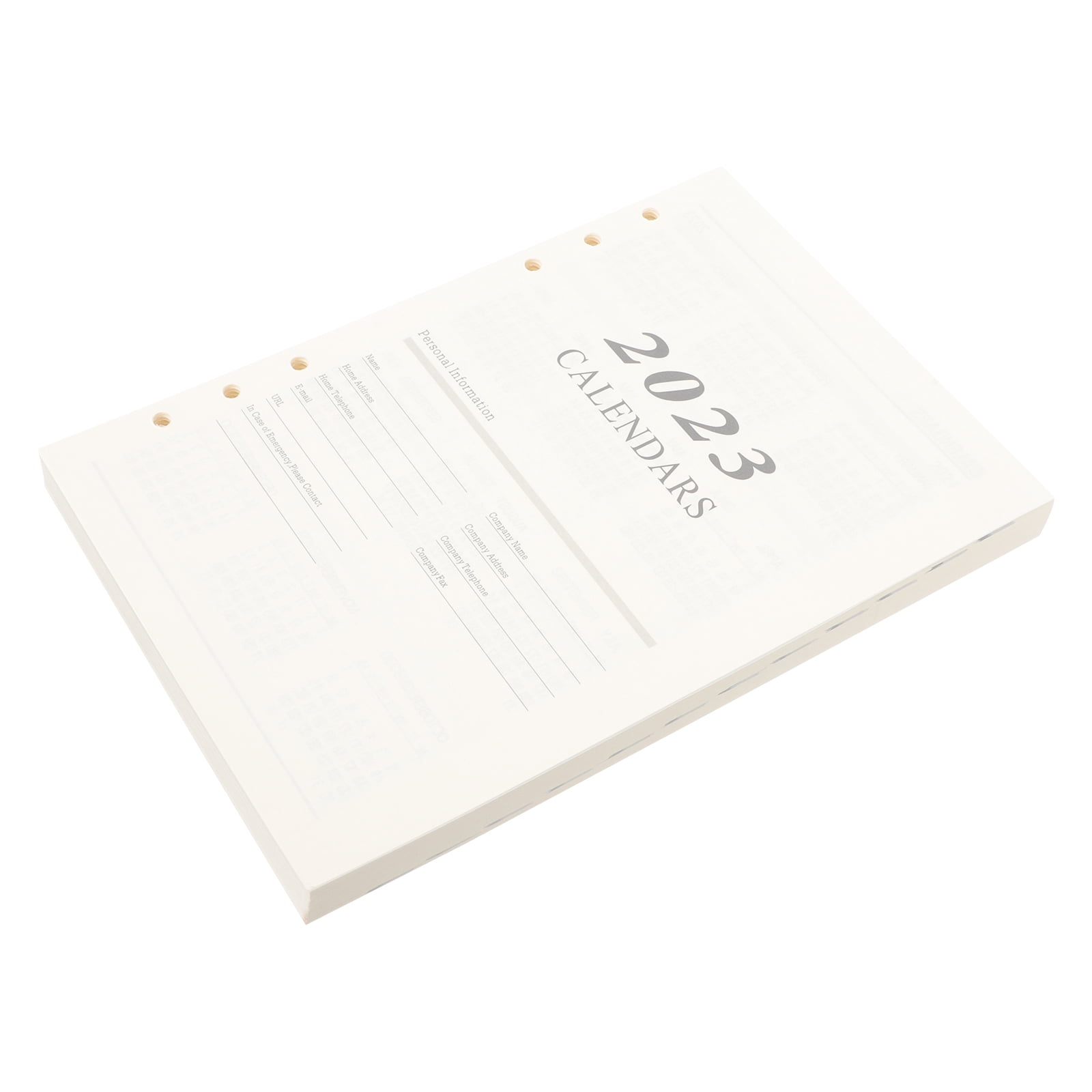 OUNONA A5 Inserts 2024 Plan This Refill Loose Leaf Paper Replaceable ...