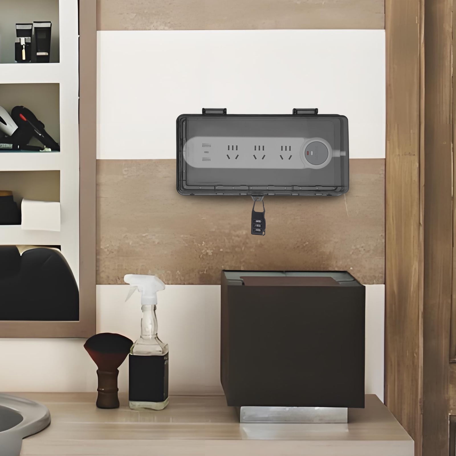 OUNONA Ac Disconnect Box Outdoor Black Dustproof Electrical Box For ...