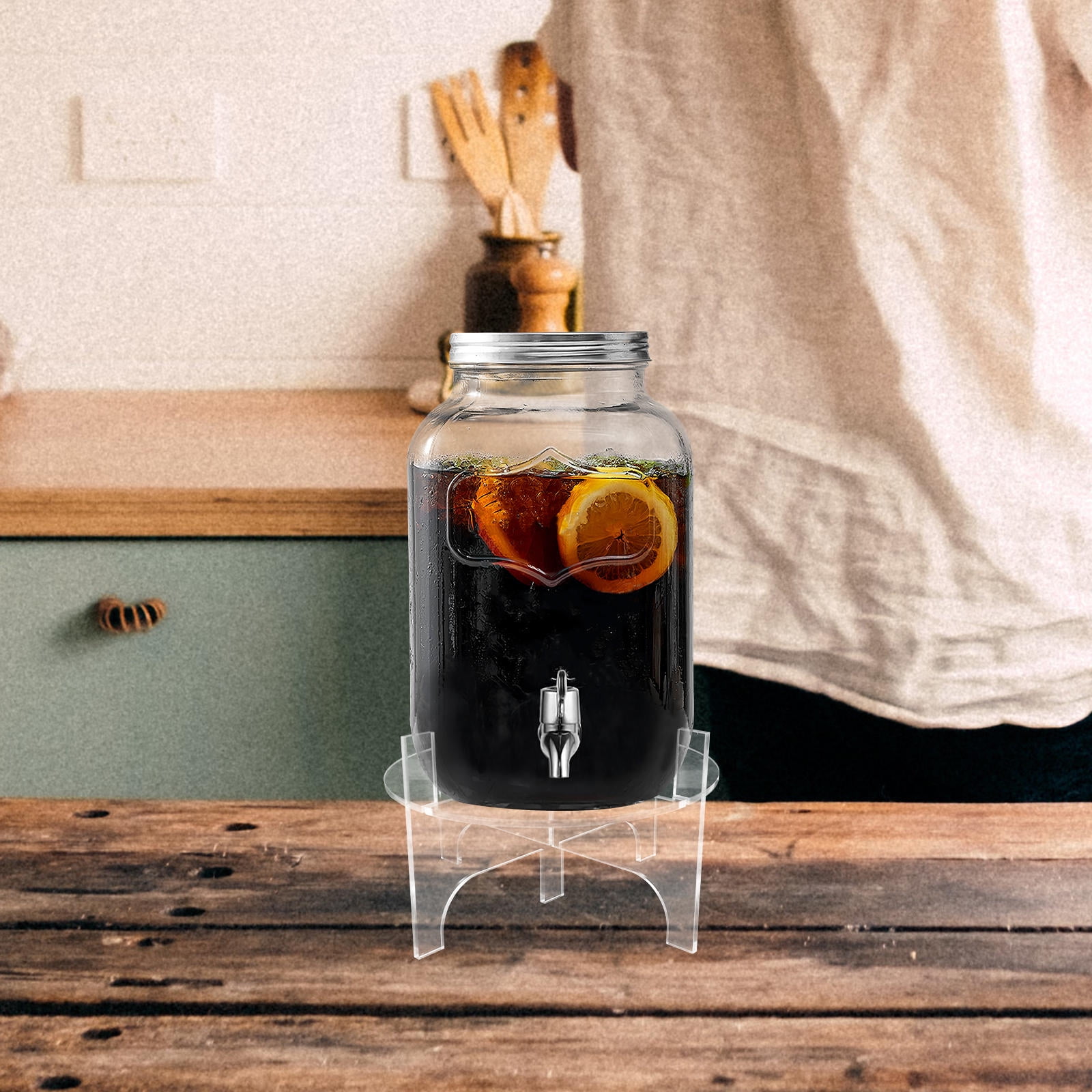 OUNONA Acrylic Beverage Dispenser Stand For Serving Juice Tea And ...